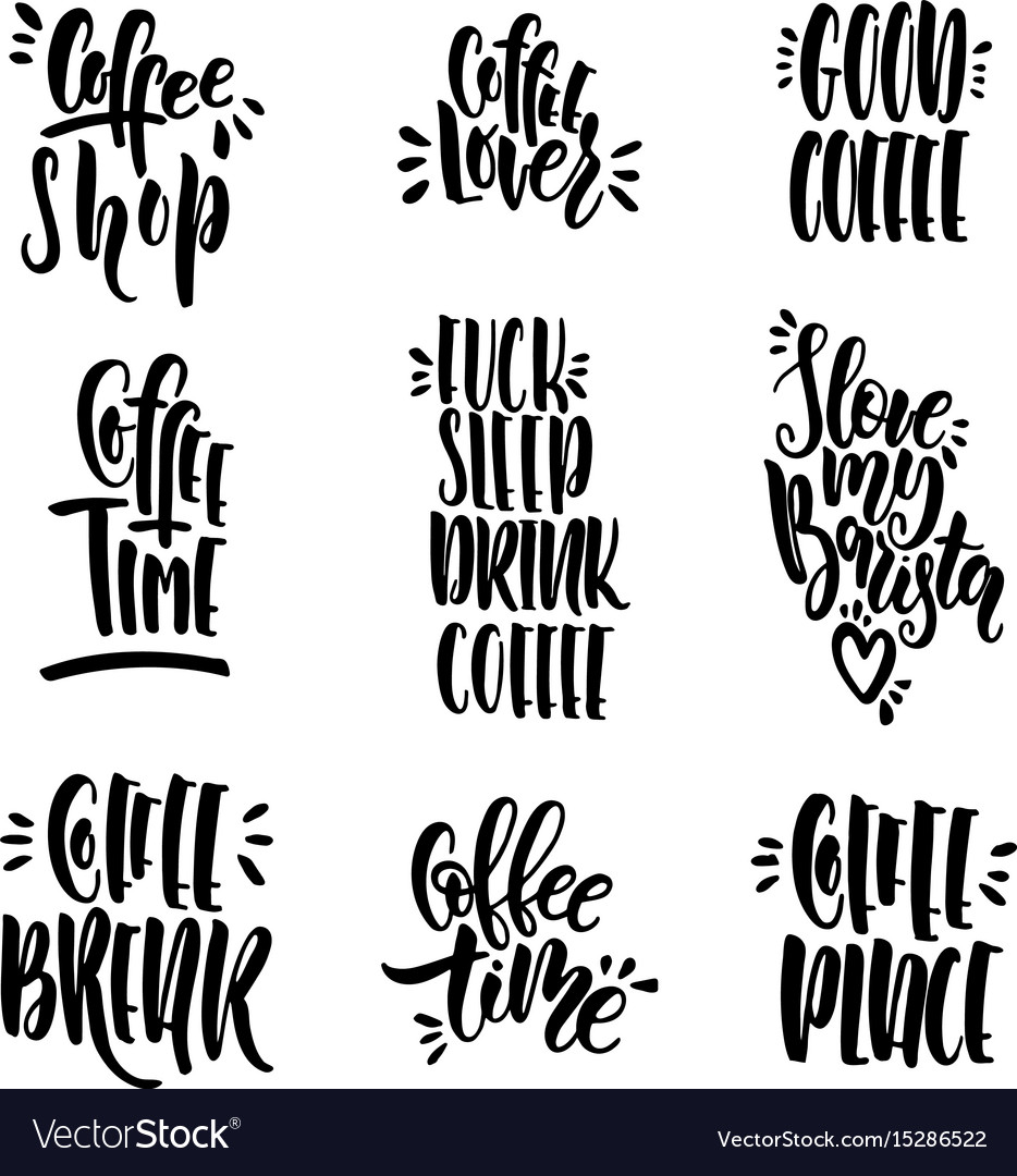 Set Of Lettering Phrases Royalty Free Vector Image