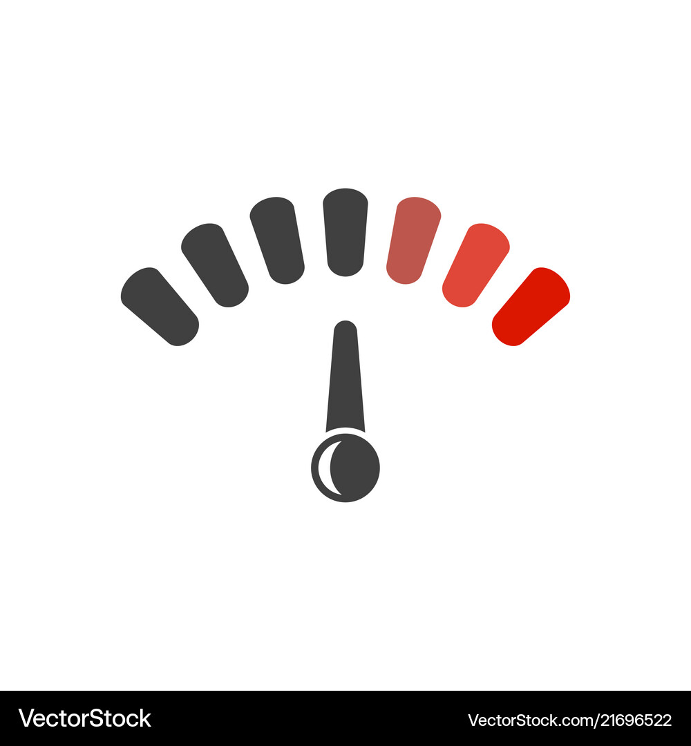 Speed or fill rate icon on white background Vector Image