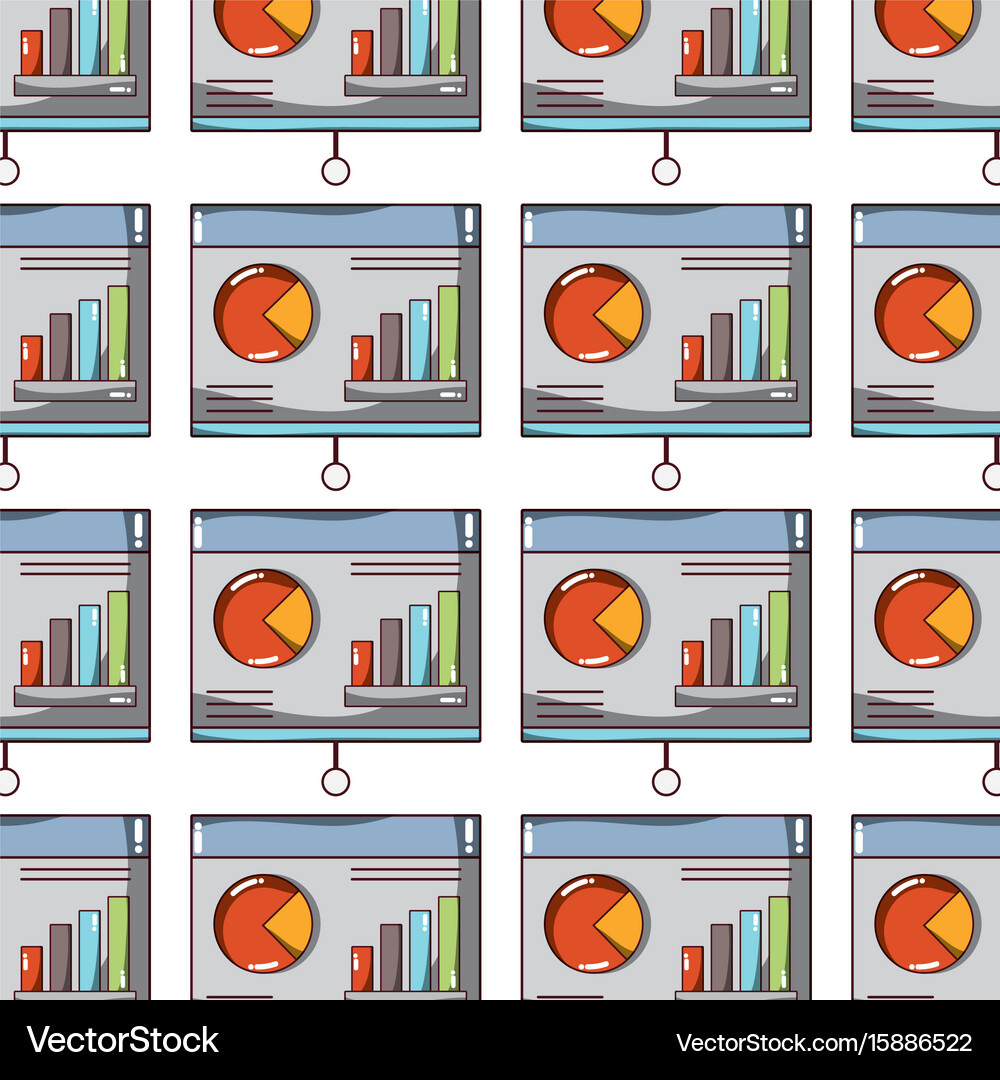 Statistic bars presentation business Royalty Free Vector