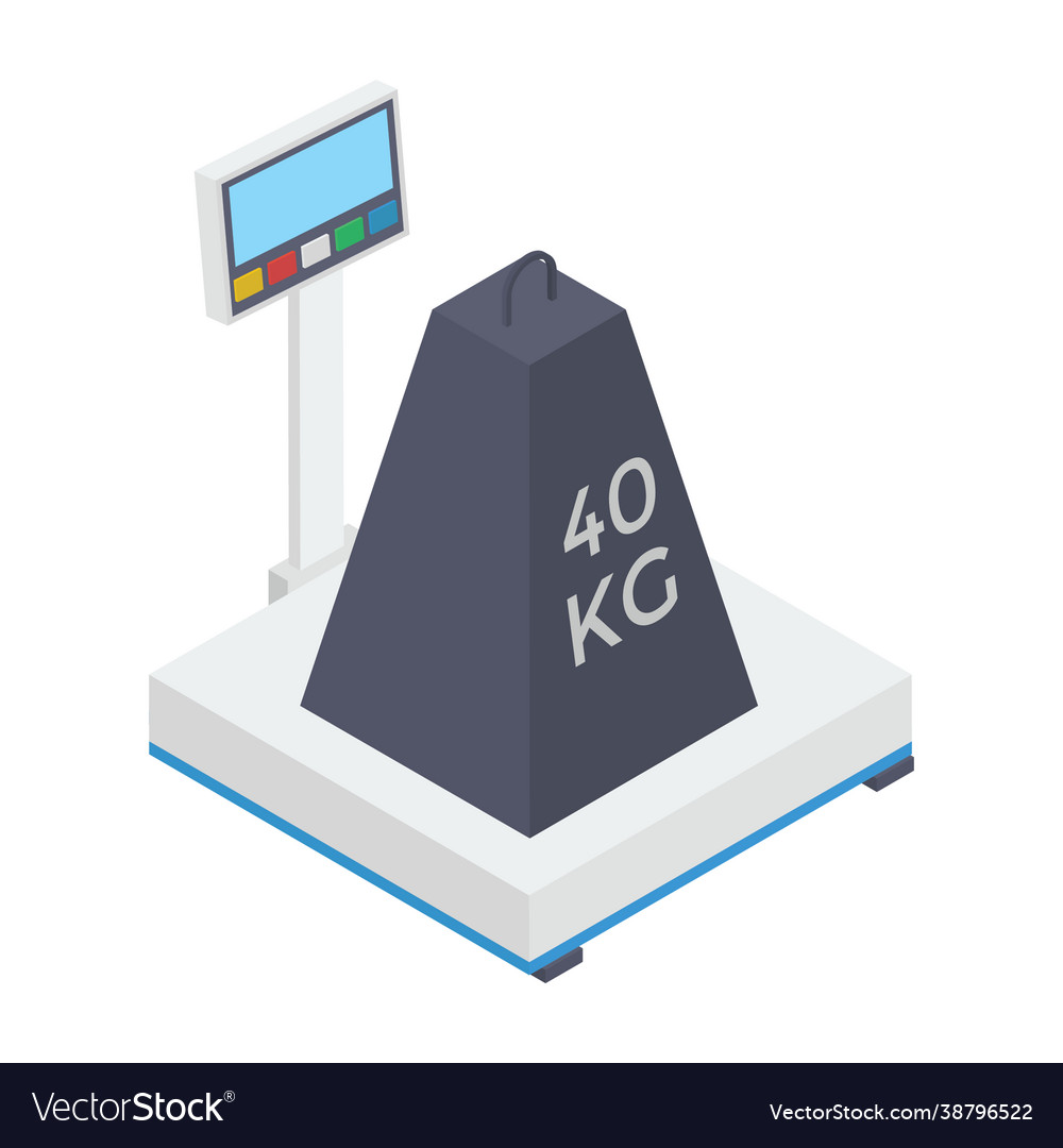 Weighing machine Royalty Free Vector Image - VectorStock