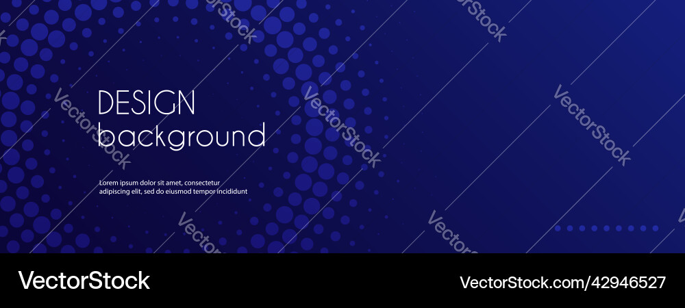 Navy blue abstract long banner business Royalty Free Vector