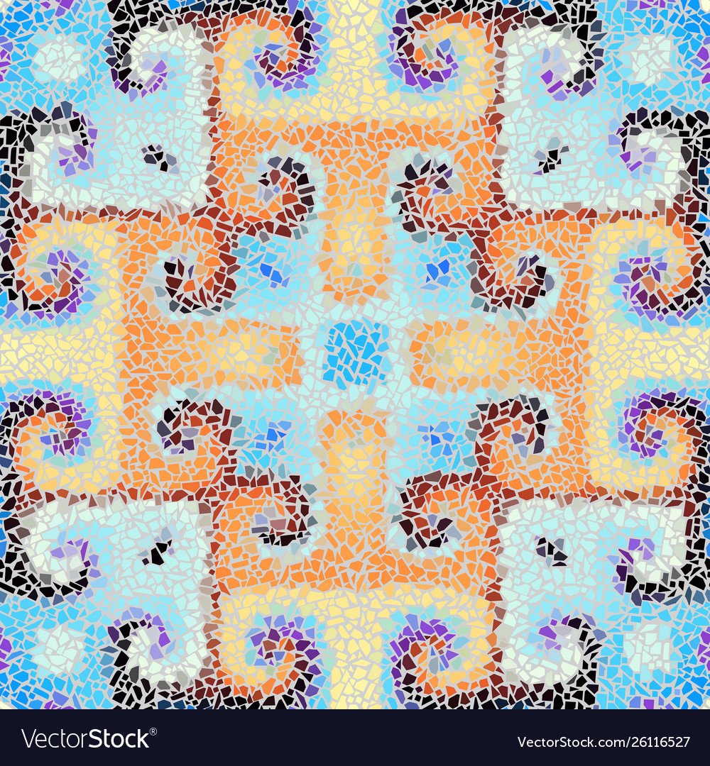 Seamless grunge abstract square pattern paint Vector Image