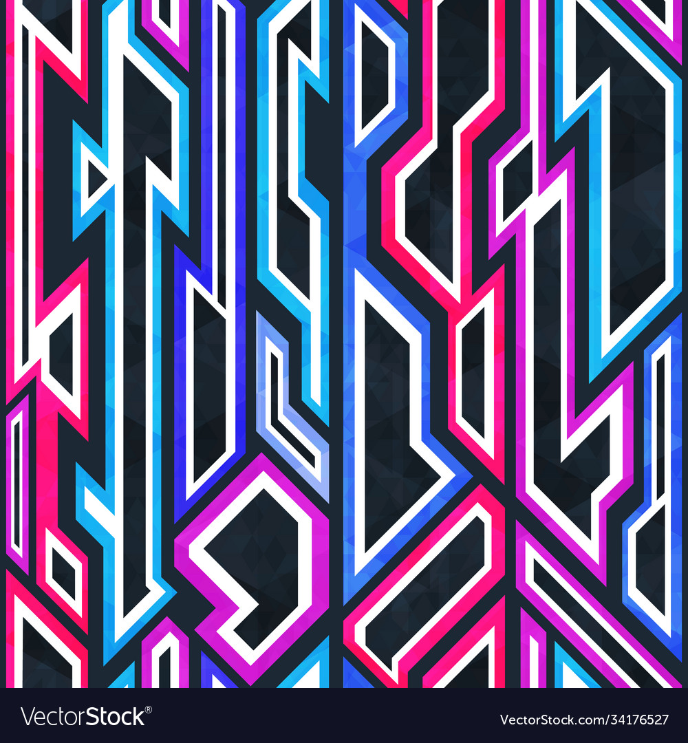 Space geometric seamless pattern Royalty Free Vector Image