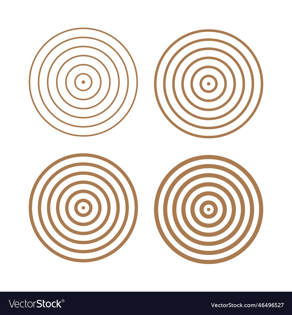 Target circles concentric impact effect Royalty Free Vector