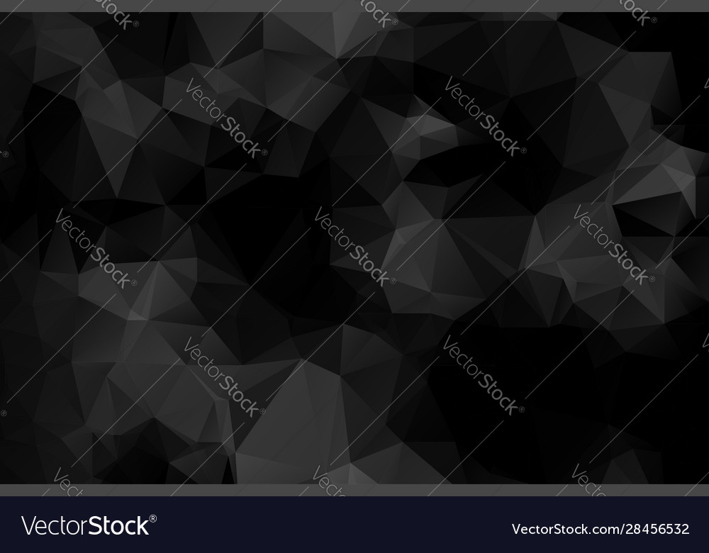Abstract black triangle polygons texture Vector Image
