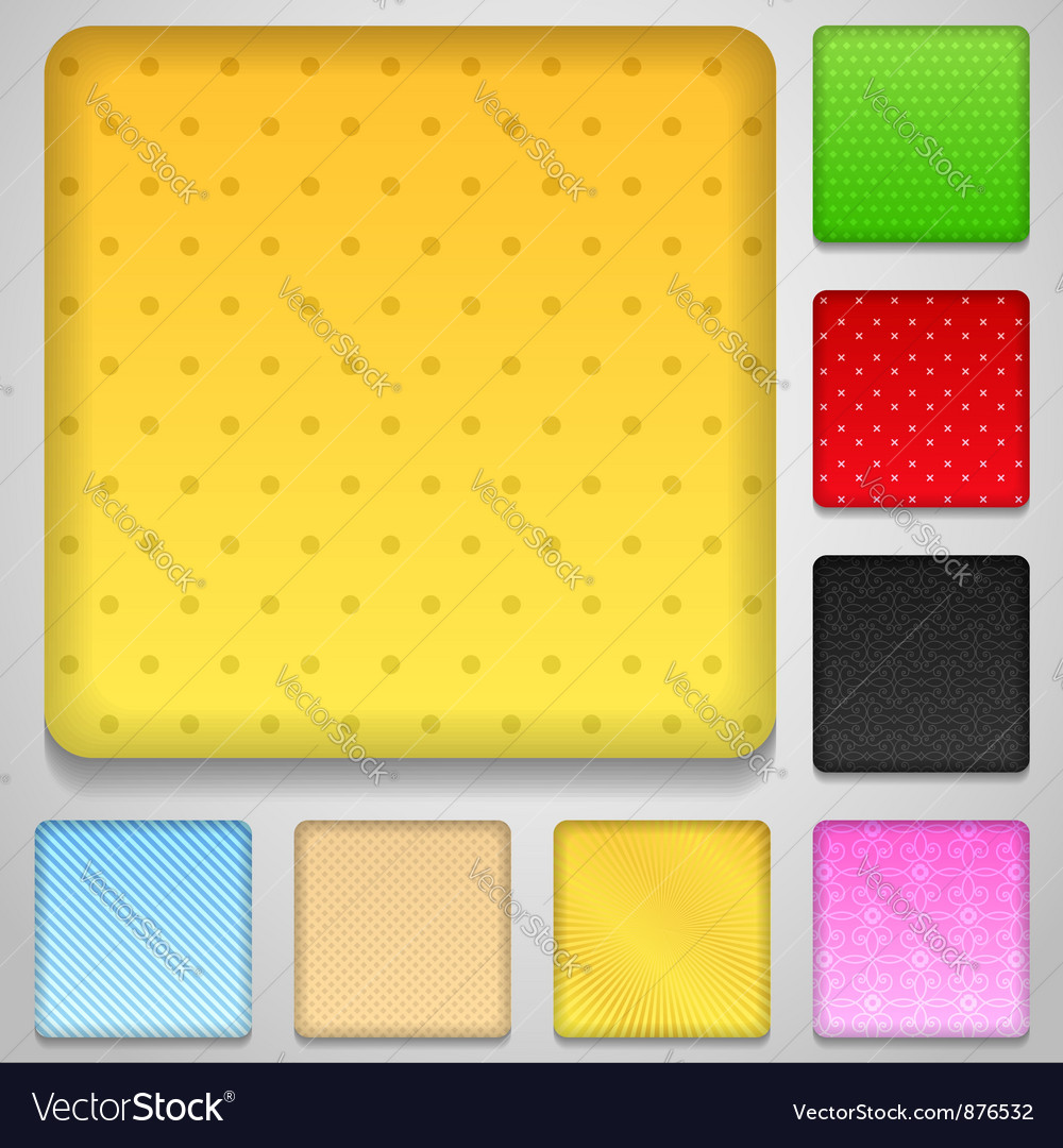 Application Buttons Royalty Free Vector Image - VectorStock