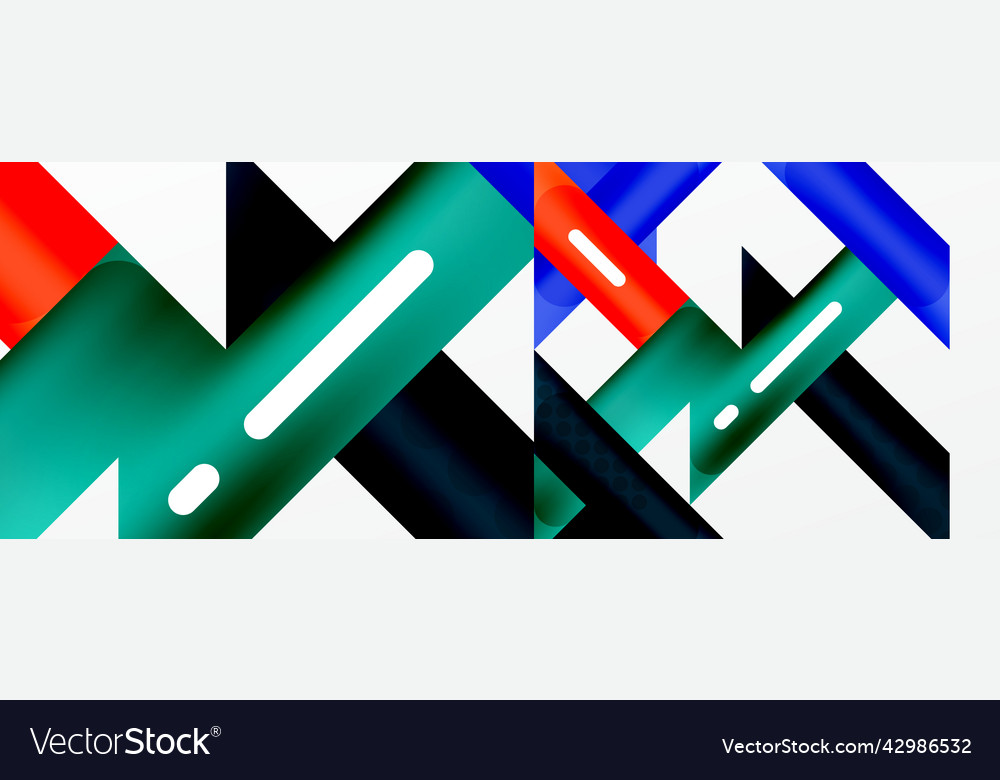 Background Color Abstract Overlapping Stripes Vector Image