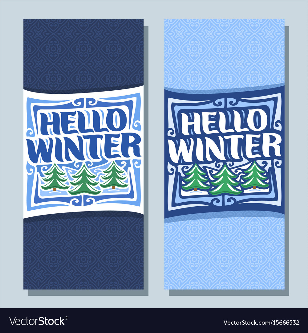 Banners for winter season Royalty Free Vector Image