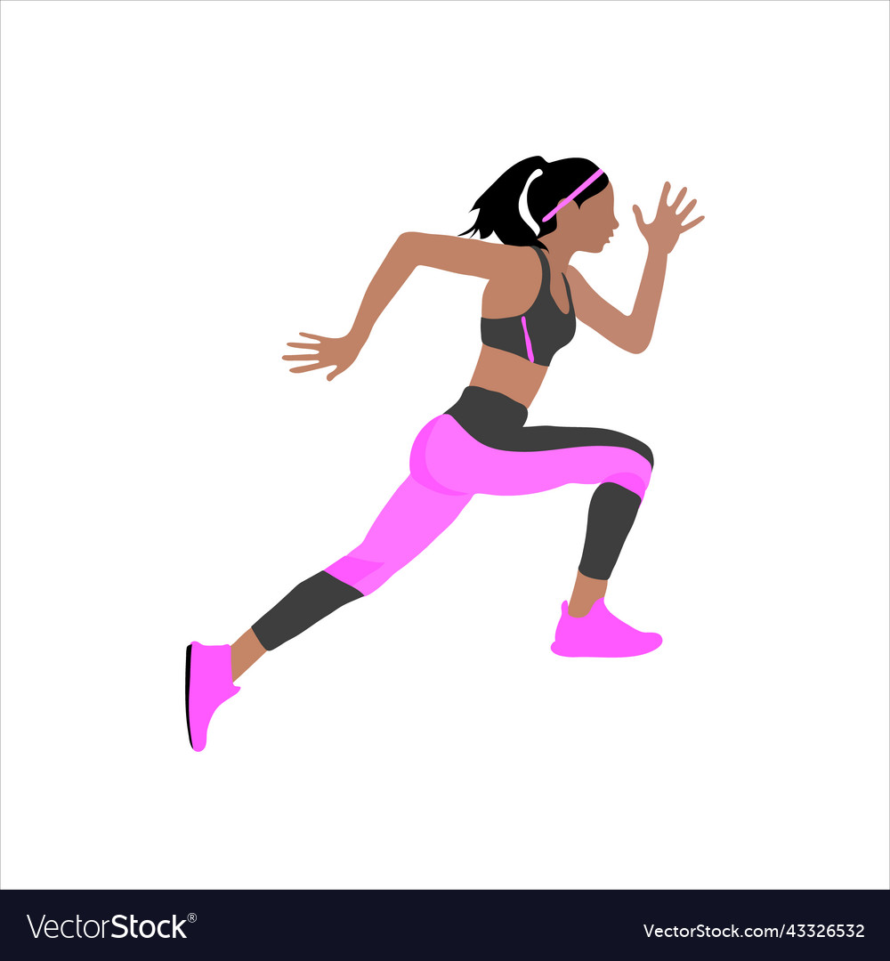 Cartoon runner Royalty Free Vector Image - VectorStock