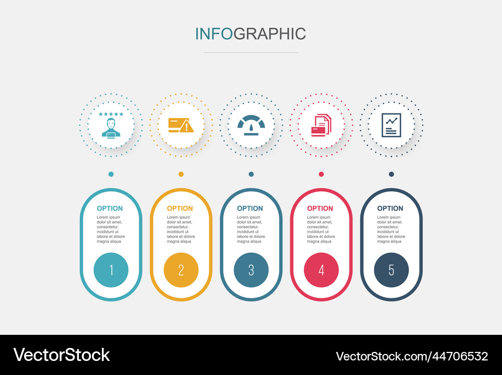 Credit rating risk score history Royalty Free Vector Image