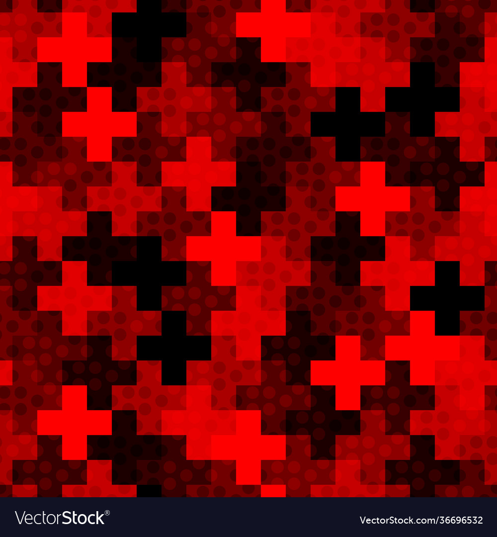 Cross shapes columns seamless pattern geometric Vector Image