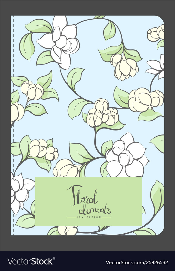 Loral pattern background Royalty Free Vector Image