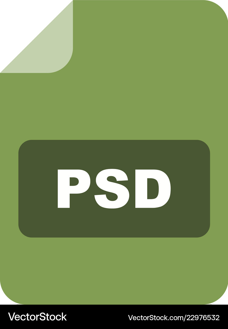 Psd icon Royalty Free Vector Image - VectorStock