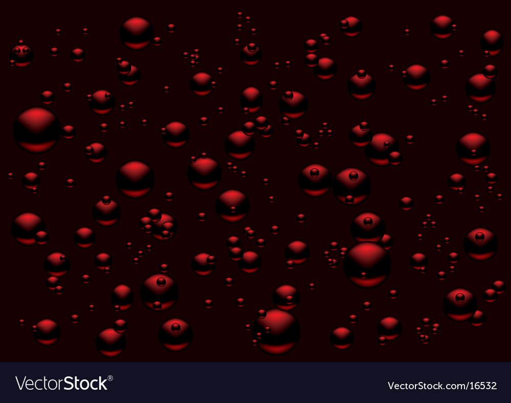 Red Water Bubbles Background