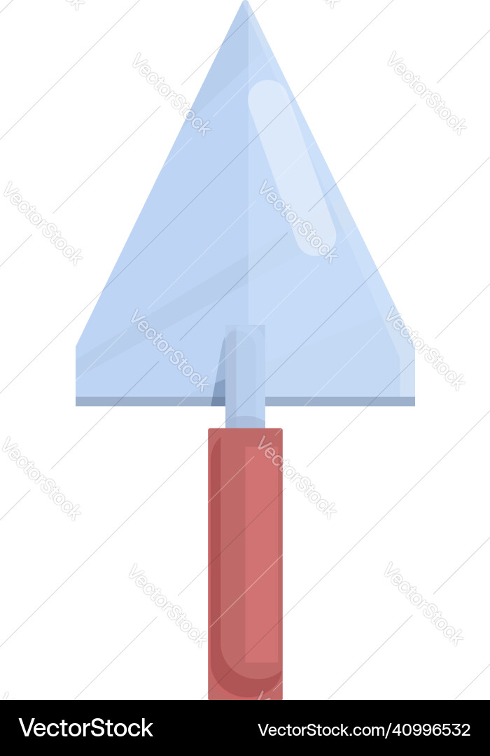 Trowel house icon cartoon cement Royalty Free Vector Image