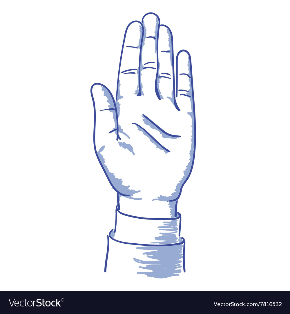 Up hand Royalty Free Vector Image - VectorStock