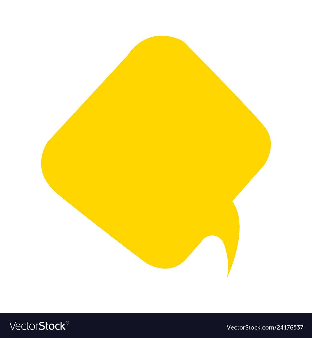 Cartoon speech bubble icon Royalty Free Vector Image