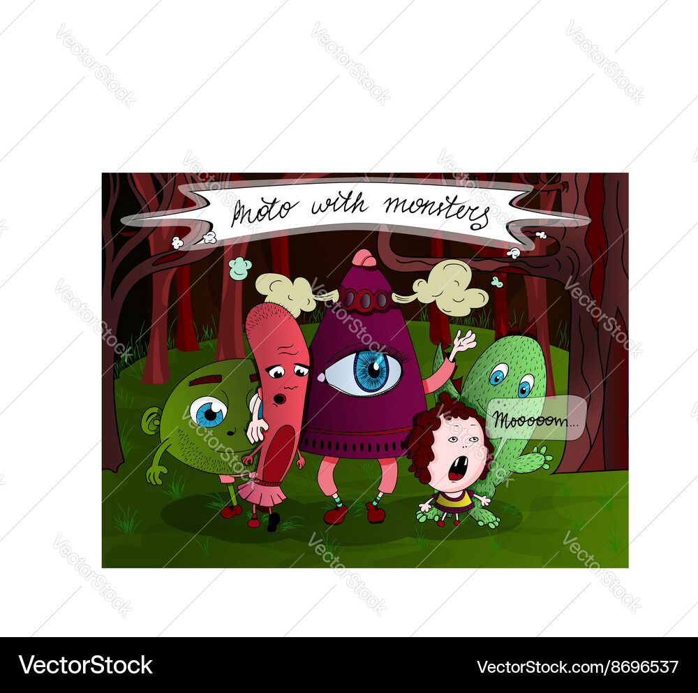 Girl is screaming mom Royalty Free Vector Image