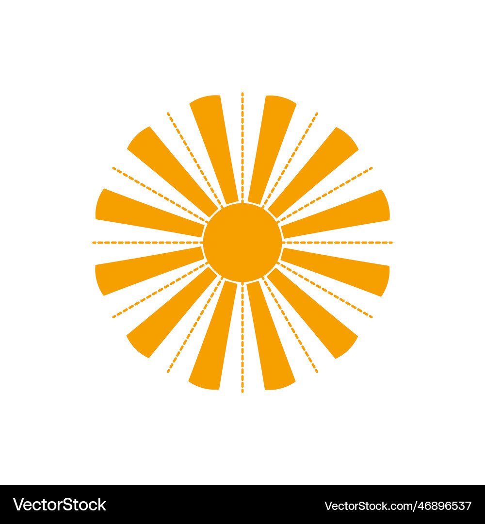 Graphic abstract sun sun symbol astrological Vector Image