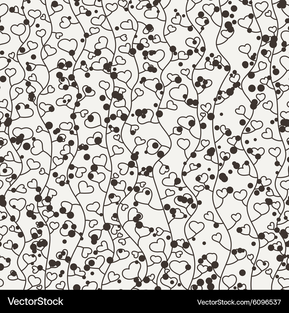 Seamless floral pattern of curved vines Royalty Free Vector
