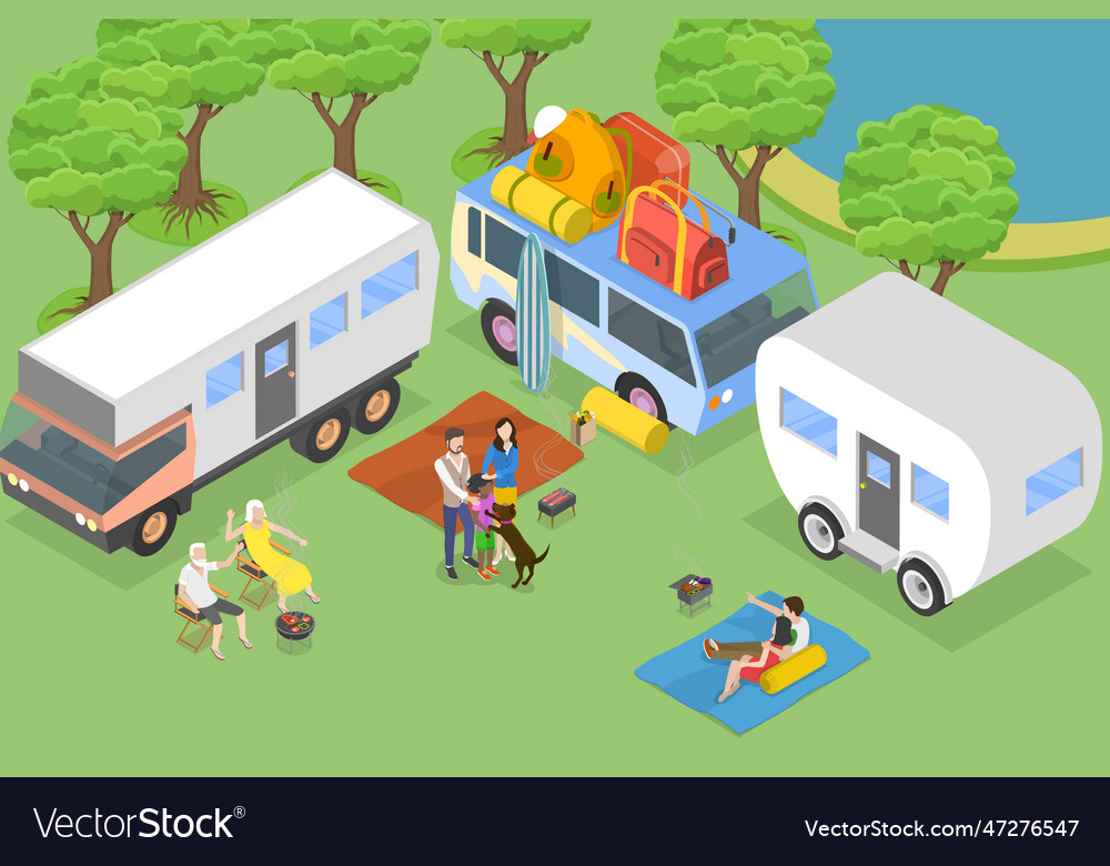 3d isometric flat conceptual Royalty Free Vector Image