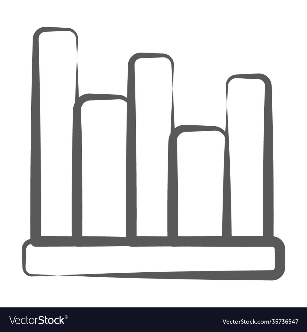 Column chart Royalty Free Vector Image - VectorStock