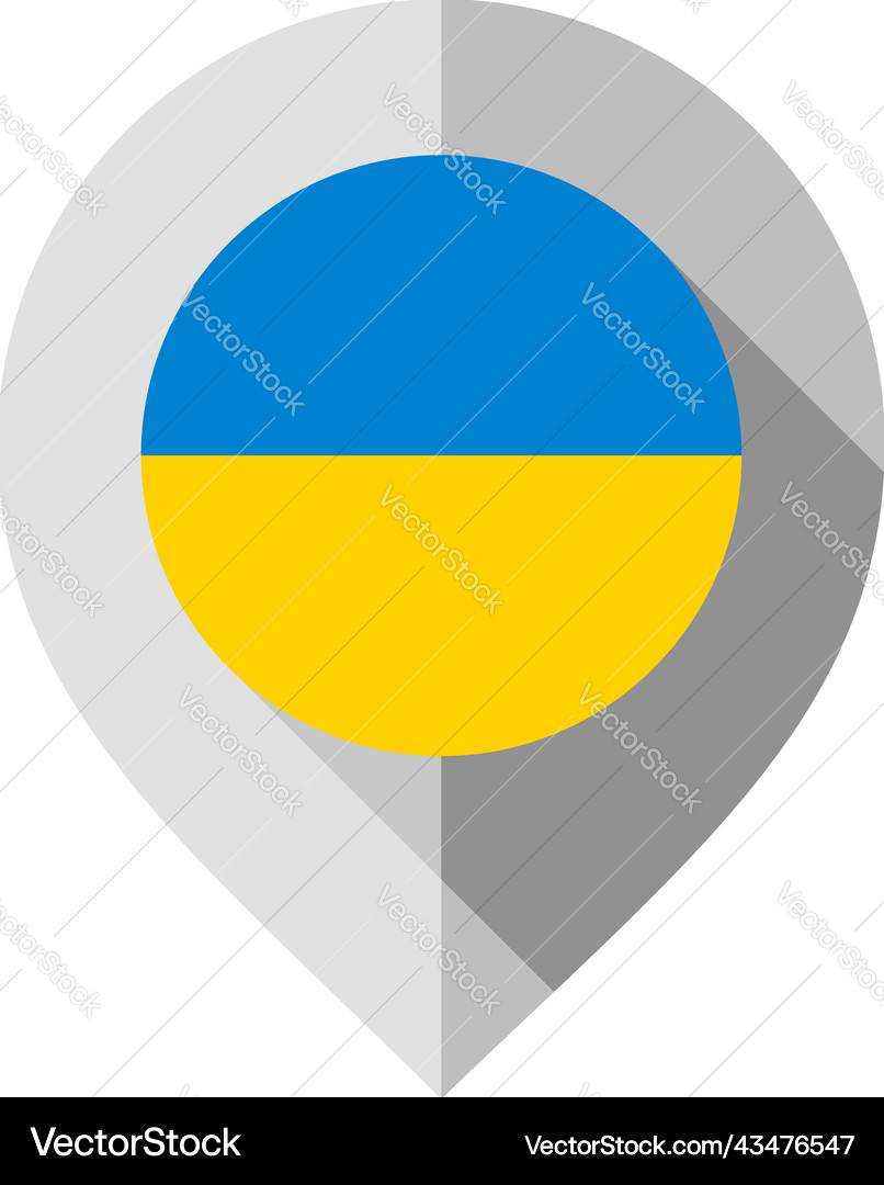 Flag of ukraine Royalty Free Vector Image - VectorStock