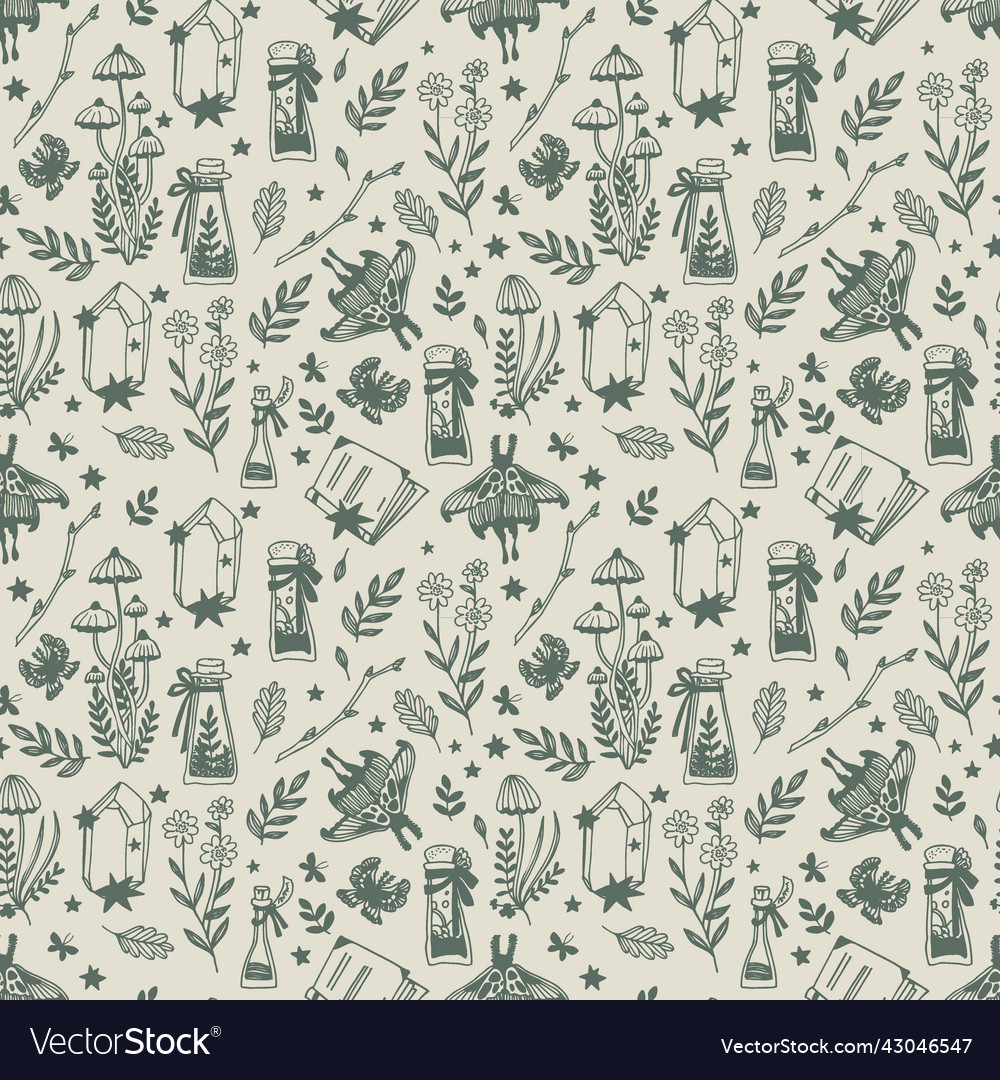 Magic Concept Seamless Pattern Seamless Royalty Free Vector