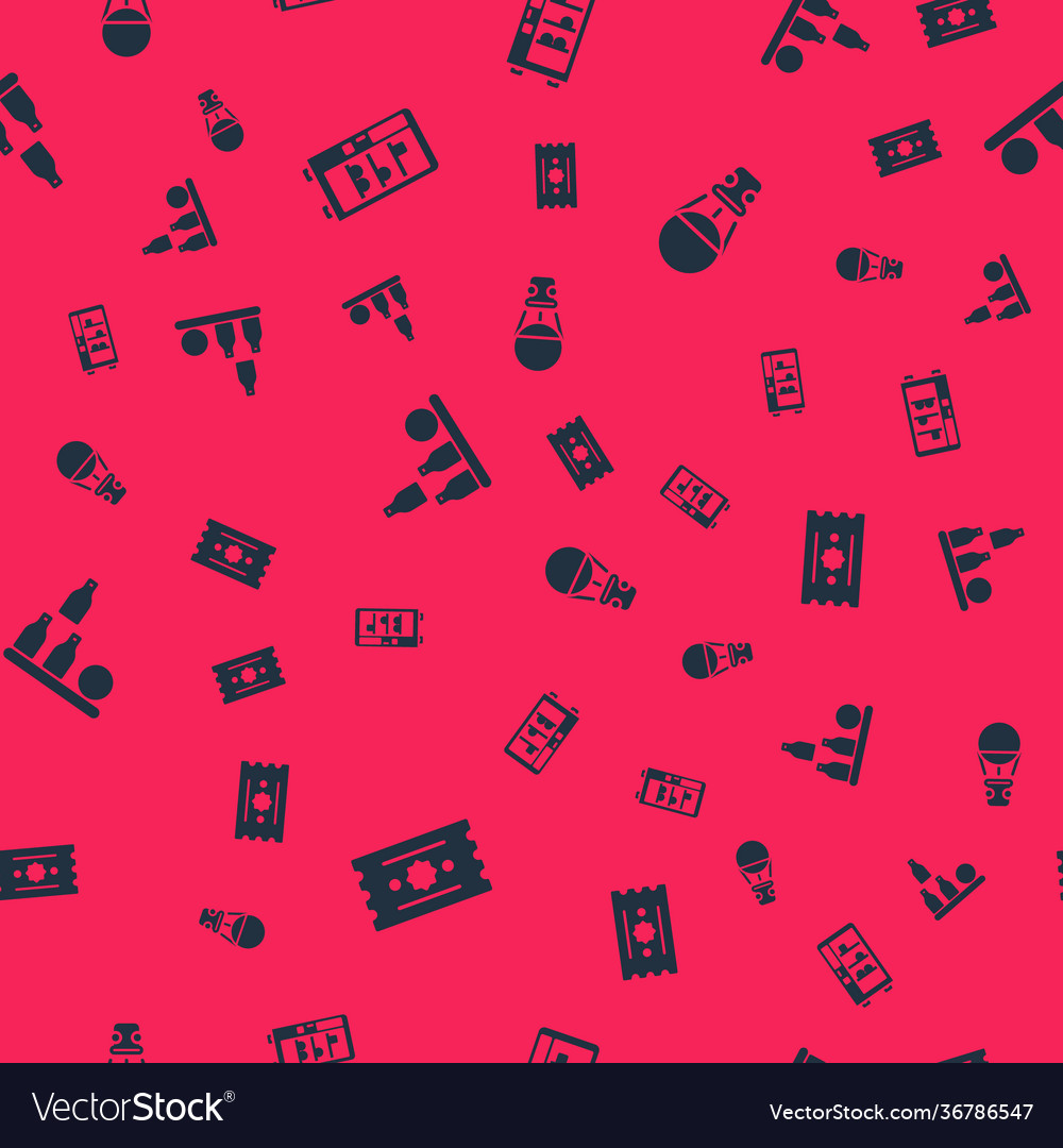 Set ticket vending machine bottles ball and hot Vector Image