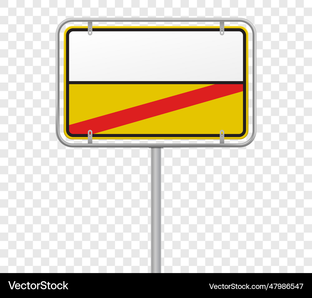 Town entry and exit city limit road sign template Vector Image