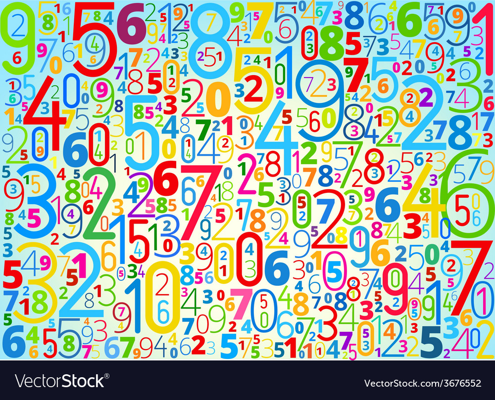 Background from numbers Royalty Free Vector Image