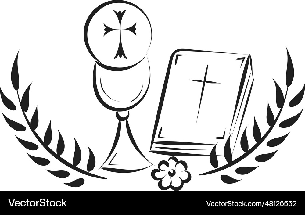 Christian symbol design for print Royalty Free Vector Image