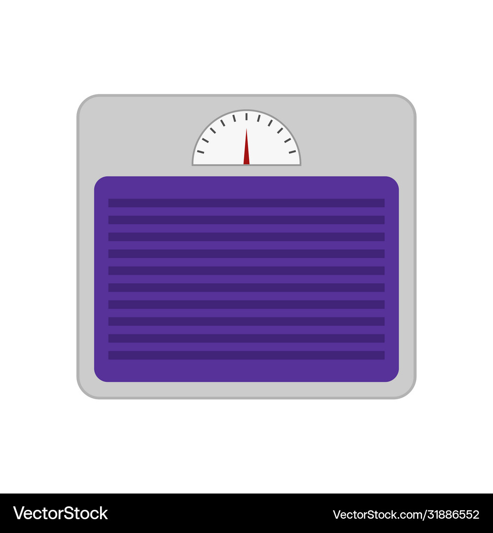 Floor scales icon isolated on white background Vector Image