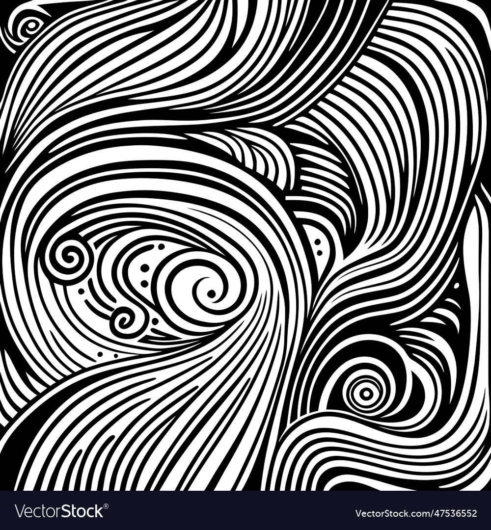 Hand drawn abstract doodle pattern Royalty Free Vector Image
