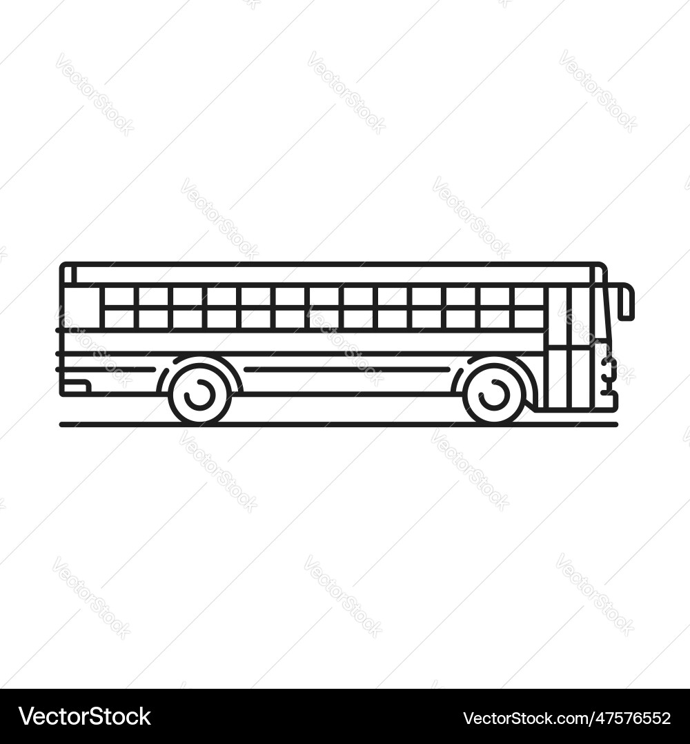 Passenger tour bus emblem sprinter transport sign Vector Image