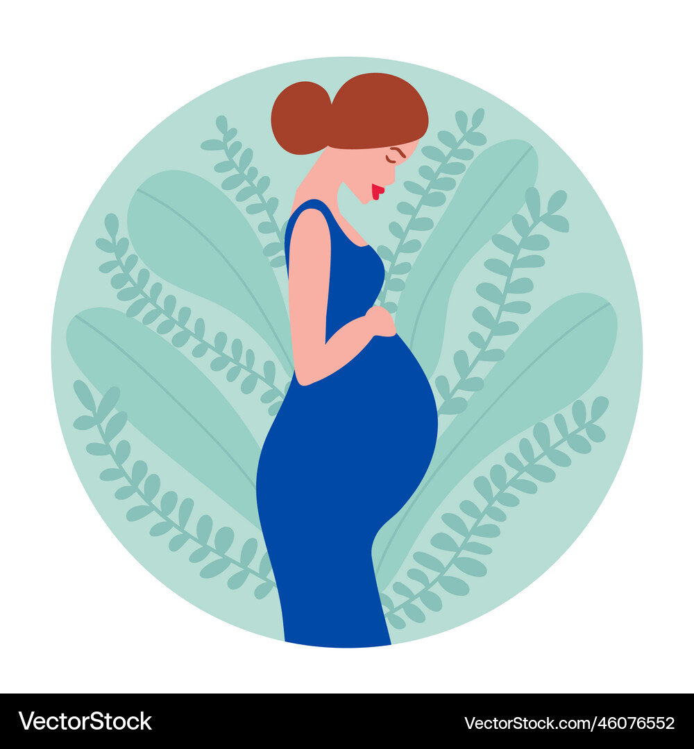 Pregnant woman Royalty Free Vector Image - VectorStock