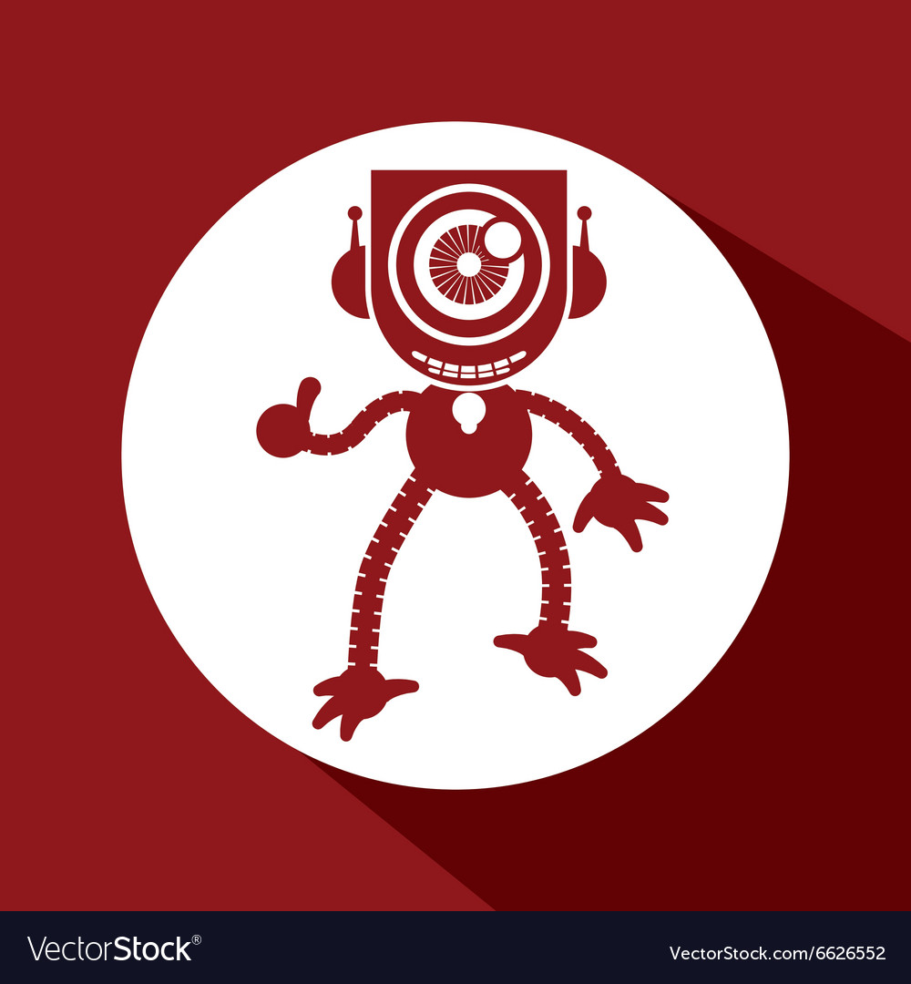 Robot and technology design Royalty Free Vector Image