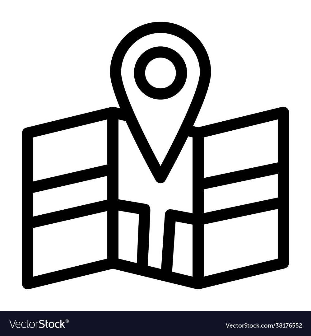 Route map Royalty Free Vector Image - VectorStock