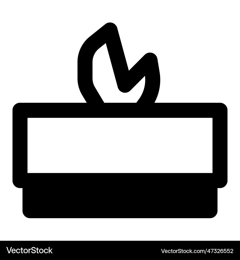 Small fire pit use to chase away mosquitoes Vector Image