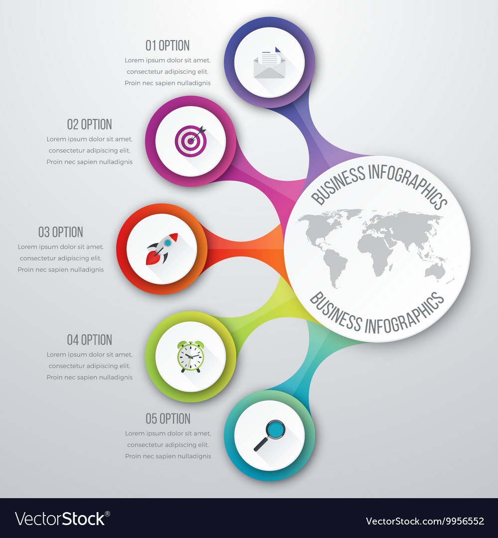 Timeline 3d infographic Royalty Free Vector Image