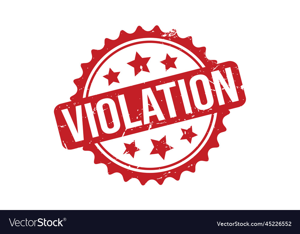 Violation rubber stamp seal Royalty Free Vector Image Violation rubber stamp seal Royalty Free Vector Image