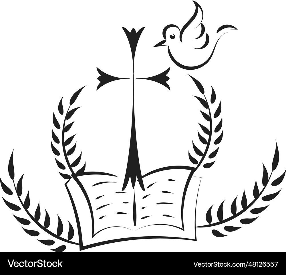 Christian symbol design for print Royalty Free Vector Image