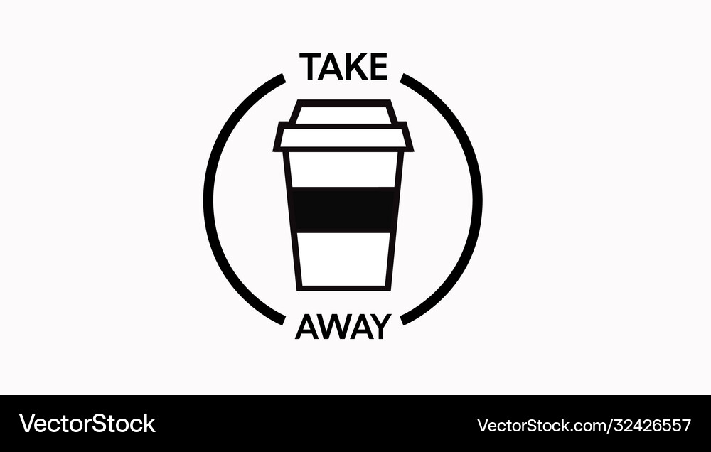 Coffee take away icon Royalty Free Vector Image