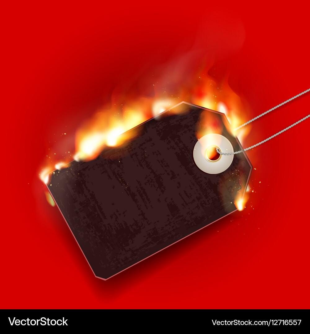 Design with fire hot sale Royalty Free Vector Image