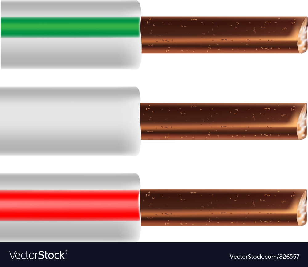 Electric cable Royalty Free Vector Image - VectorStock