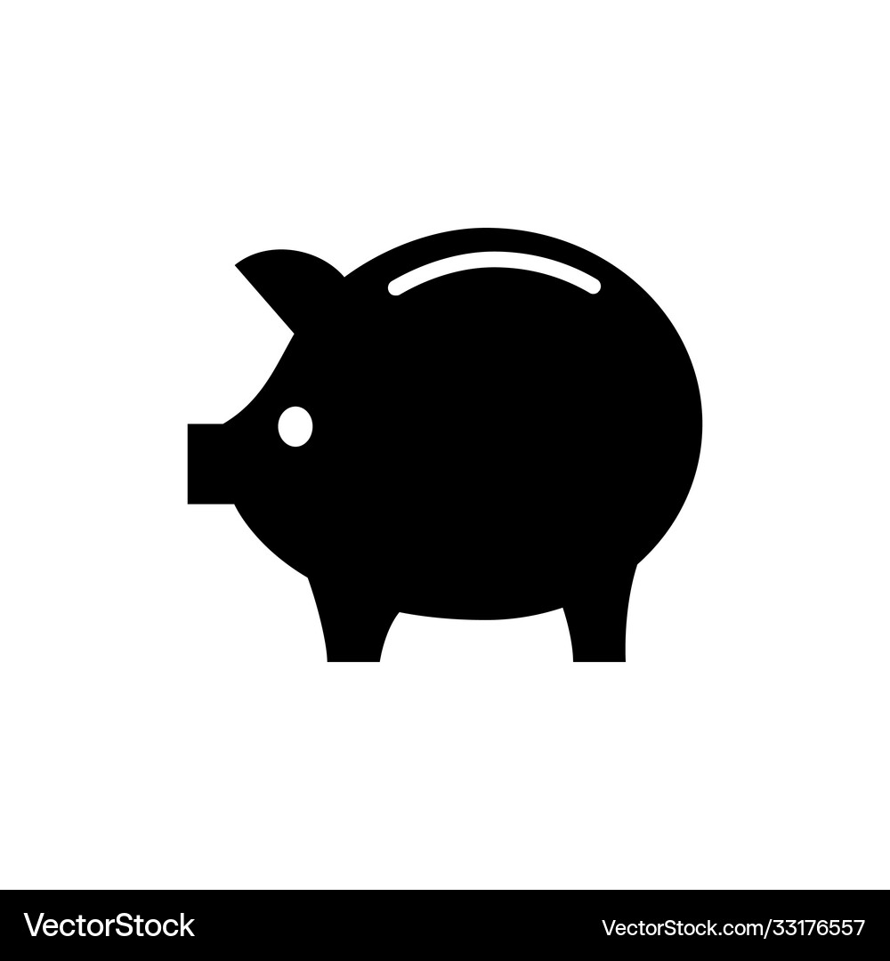 Piggy bank icon Royalty Free Vector Image - VectorStock