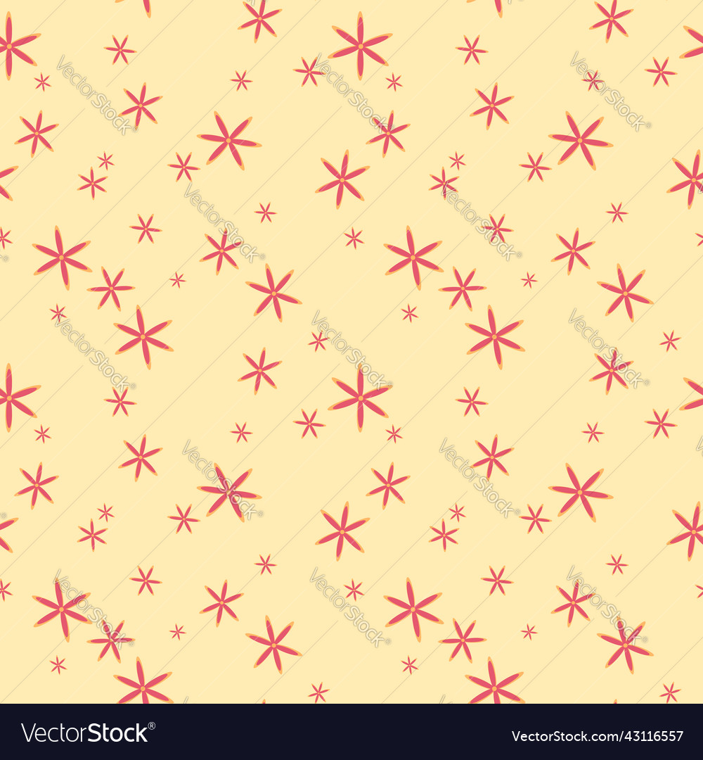 Seamless pattern with abstract flowers Royalty Free Vector