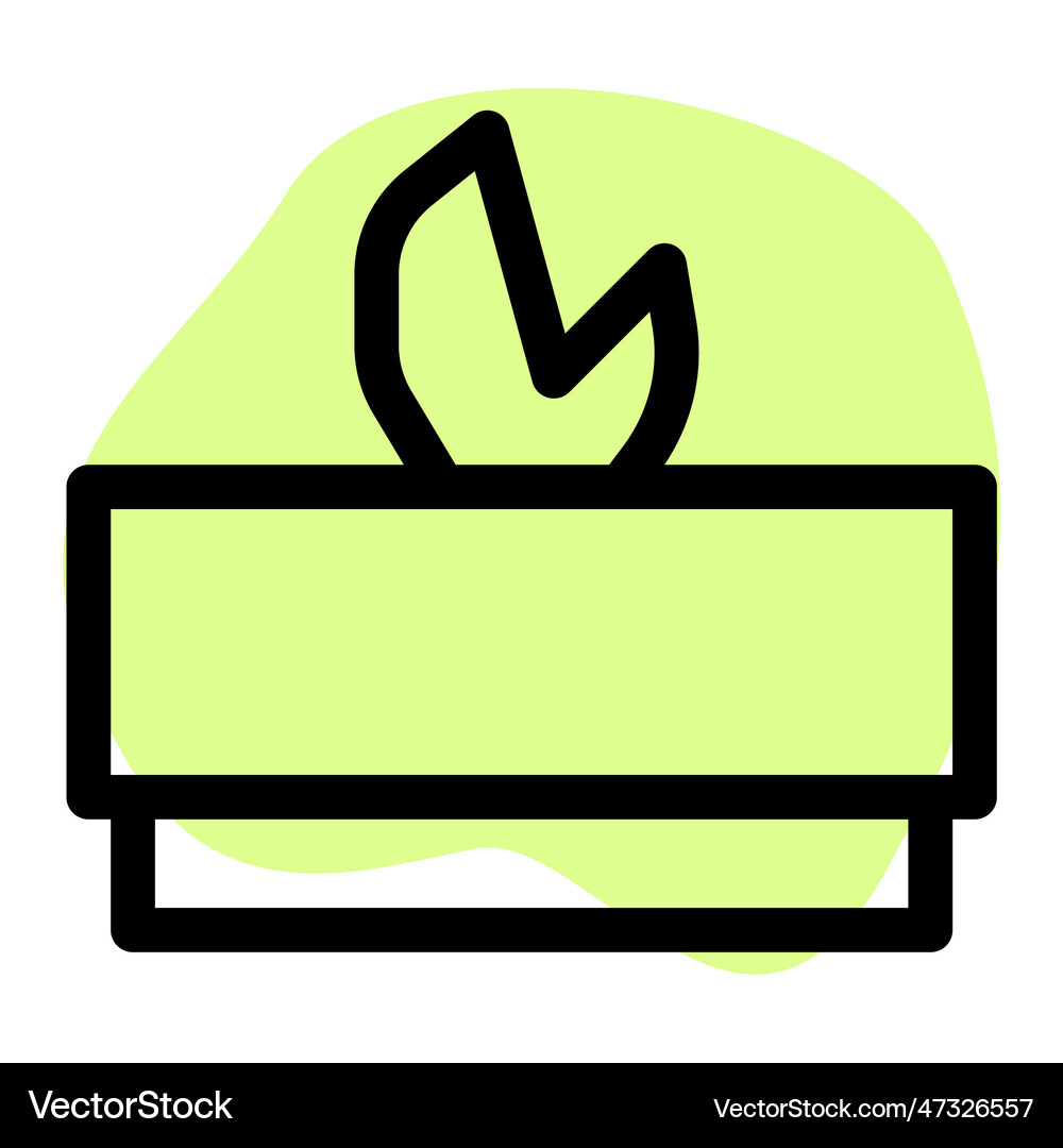 Small fire pit use to chase away mosquitoes Vector Image