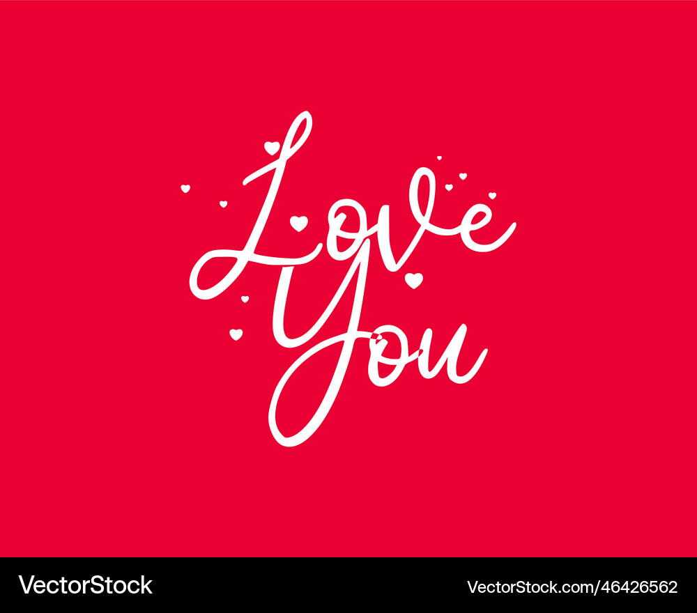 Love letter logo in red background eps Royalty Free Vector