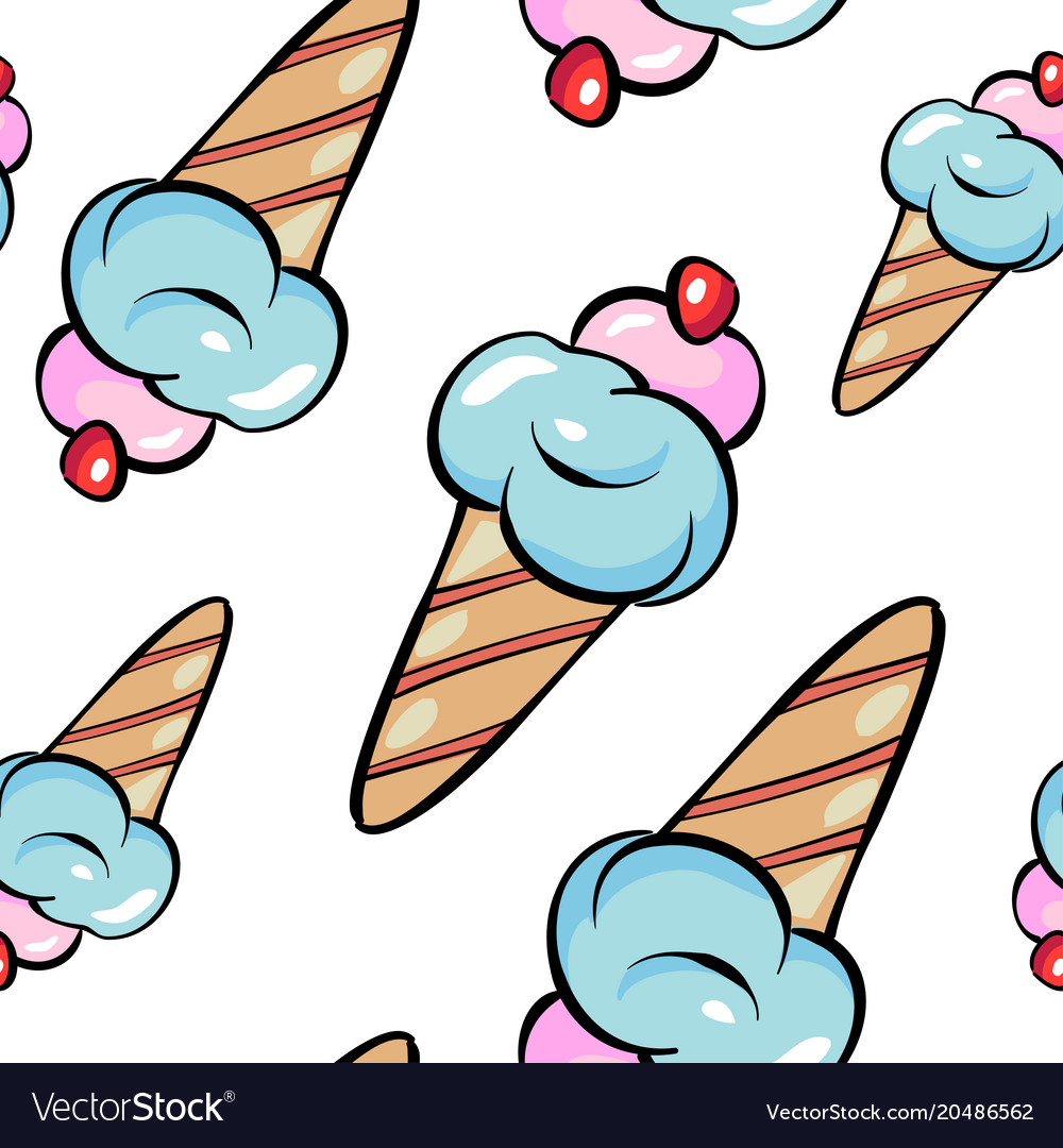 Pattern seamless background cartoon Royalty Free Vector